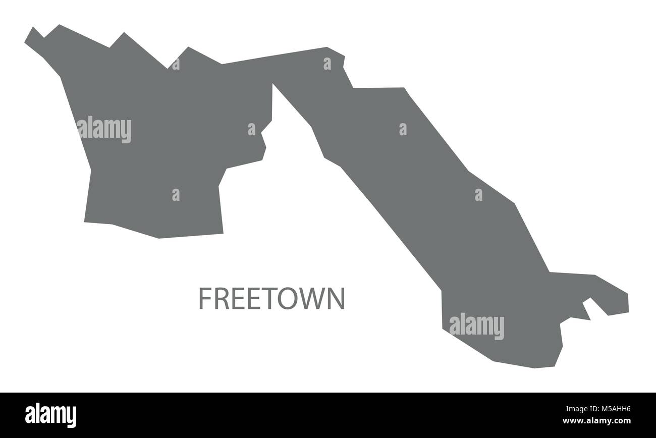 Freetown map hi-res stock photography and images - Alamy