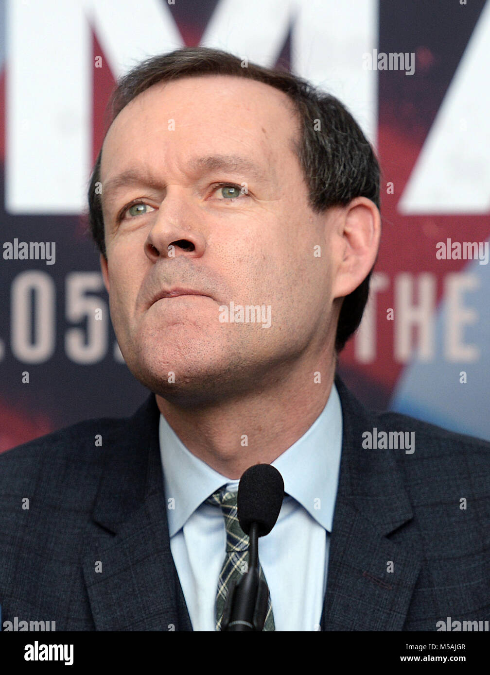 Sky Sports head of boxing Adam Smith during the press conference at ...