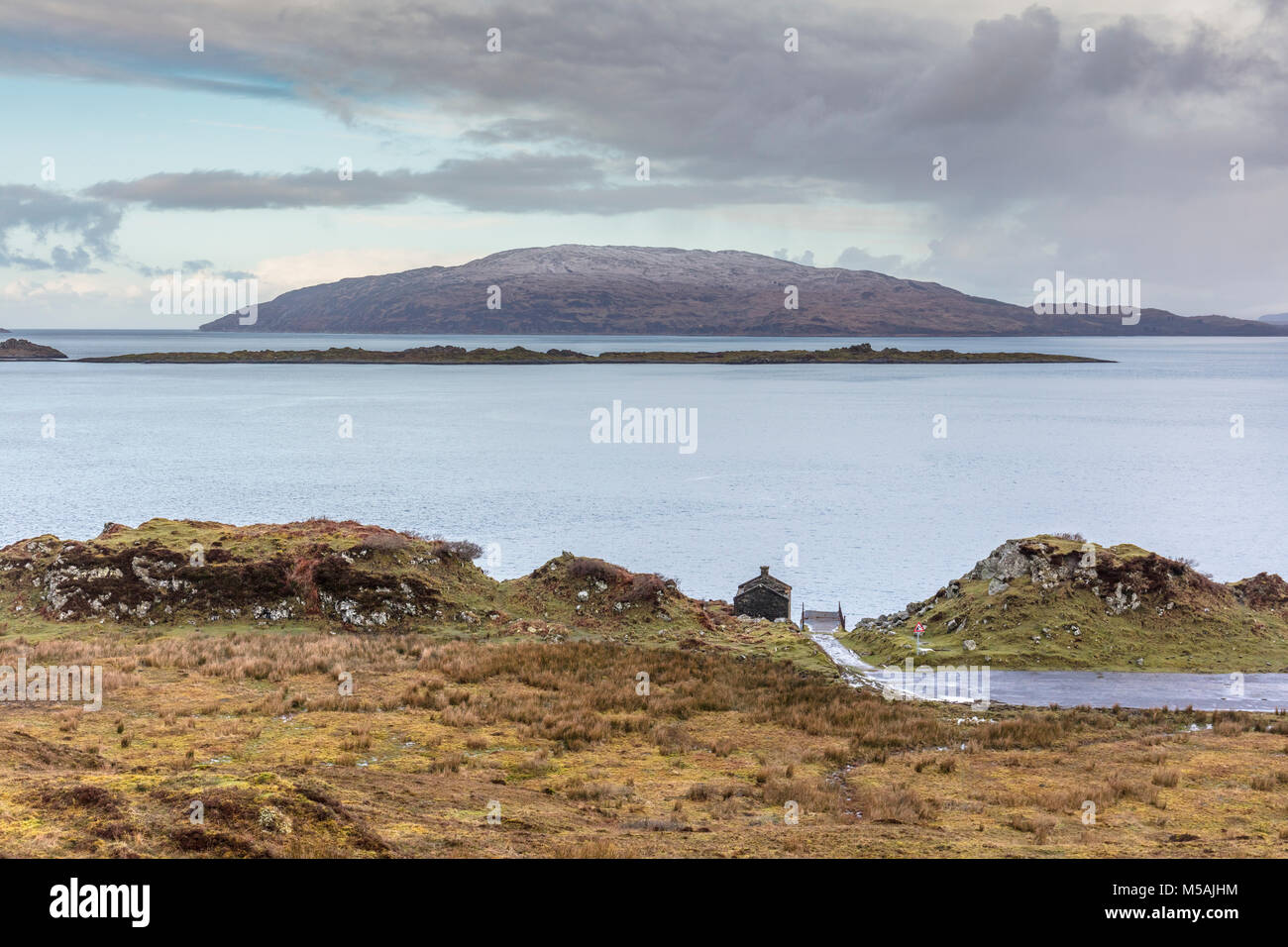 Aird Jetty, towards Scarba and Jura, Corryvreckan, Western Isles ...