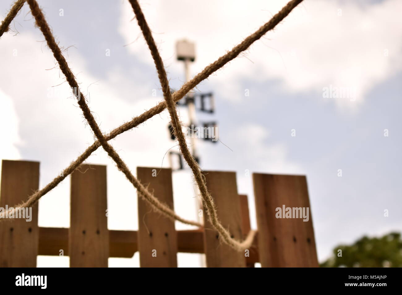 Tied by ropes hi-res stock photography and images - Alamy