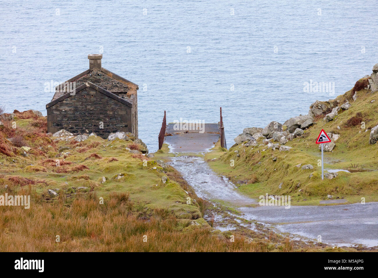 Aird Jetty, towards Scarba and Jura, Corryvreckan, Western Isles ...