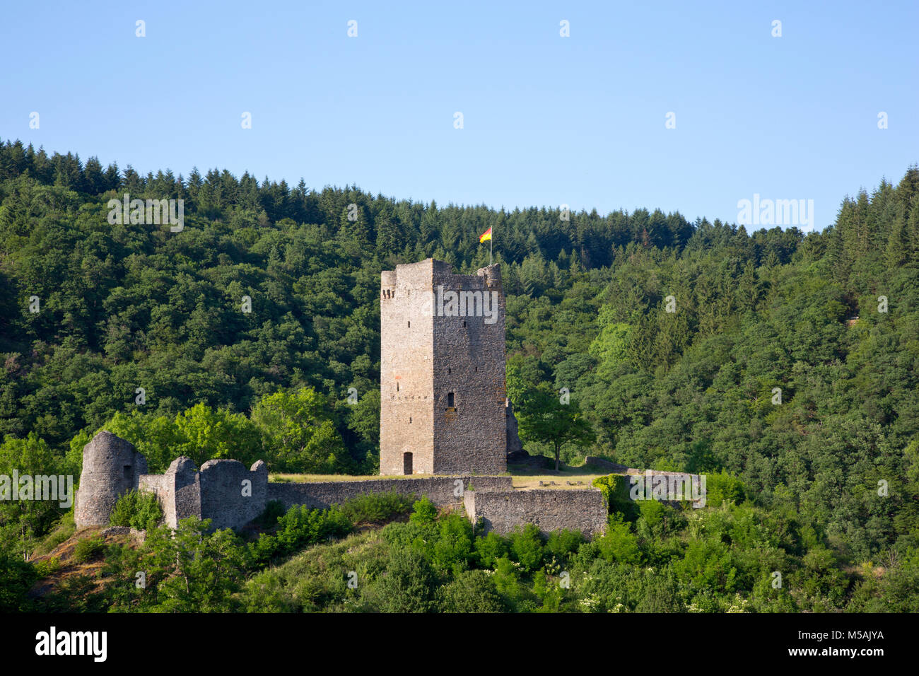 Medieval Castle On A Hill Stock Photos & Medieval Castle On A Hill ...