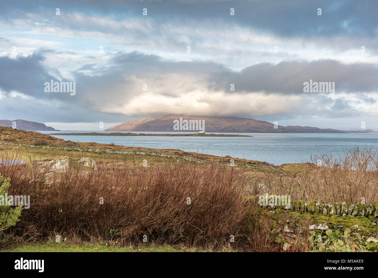 Scarba, Jura (left) Western Isles,Corryvreckan, Winter, Argyll and Bute ...