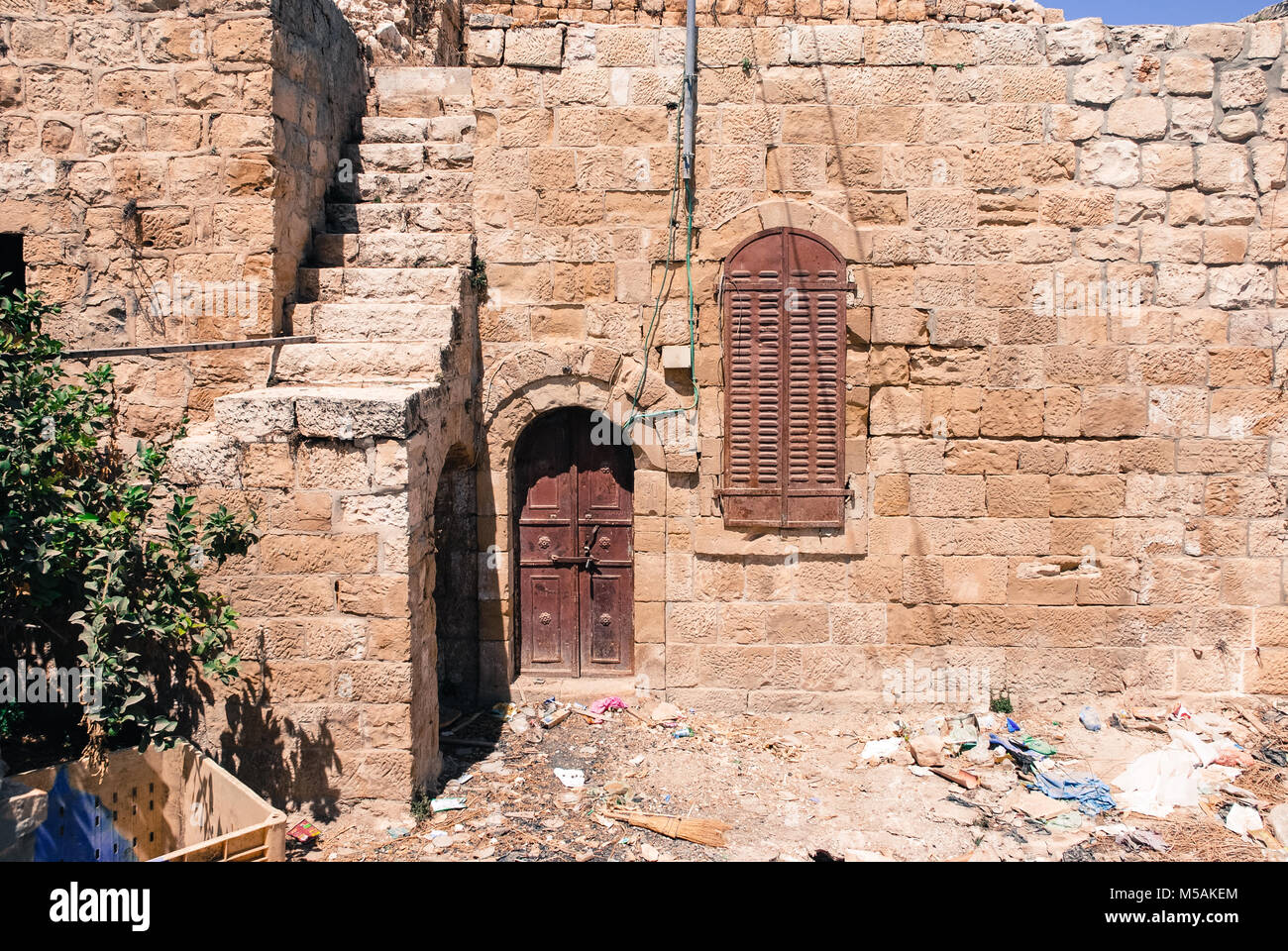 Horizontal picture of traditional building in Ramallah, capital of ...