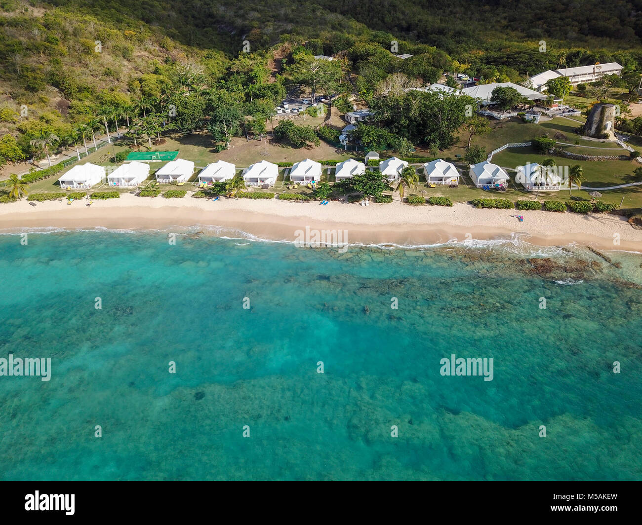 Hawksbill Beach Resort, Antigua Stock Photo - Alamy