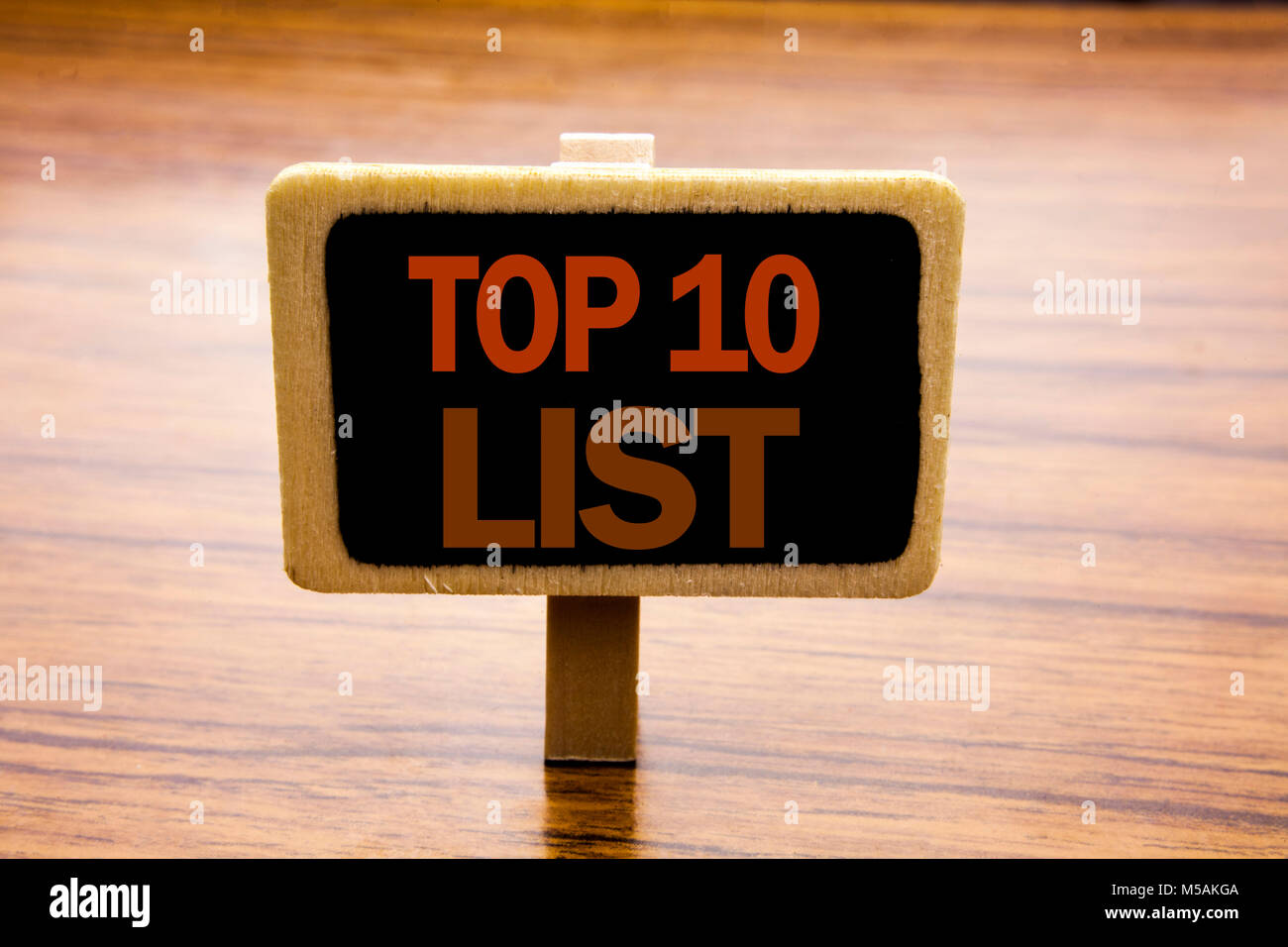 Conceptual hand writing text caption inspiration showing Top 10 Ten ...