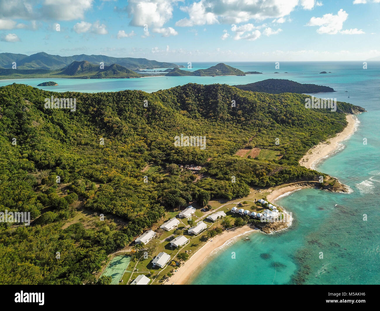 Hawksbill Beach Resort, Antigua Stock Photo - Alamy