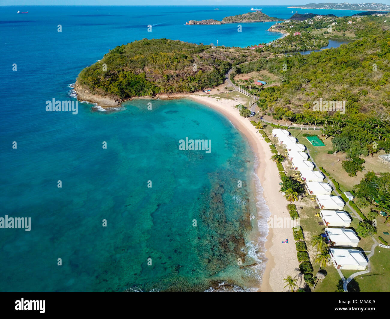 Hawksbill Beach Resort, Antigua Stock Photo - Alamy