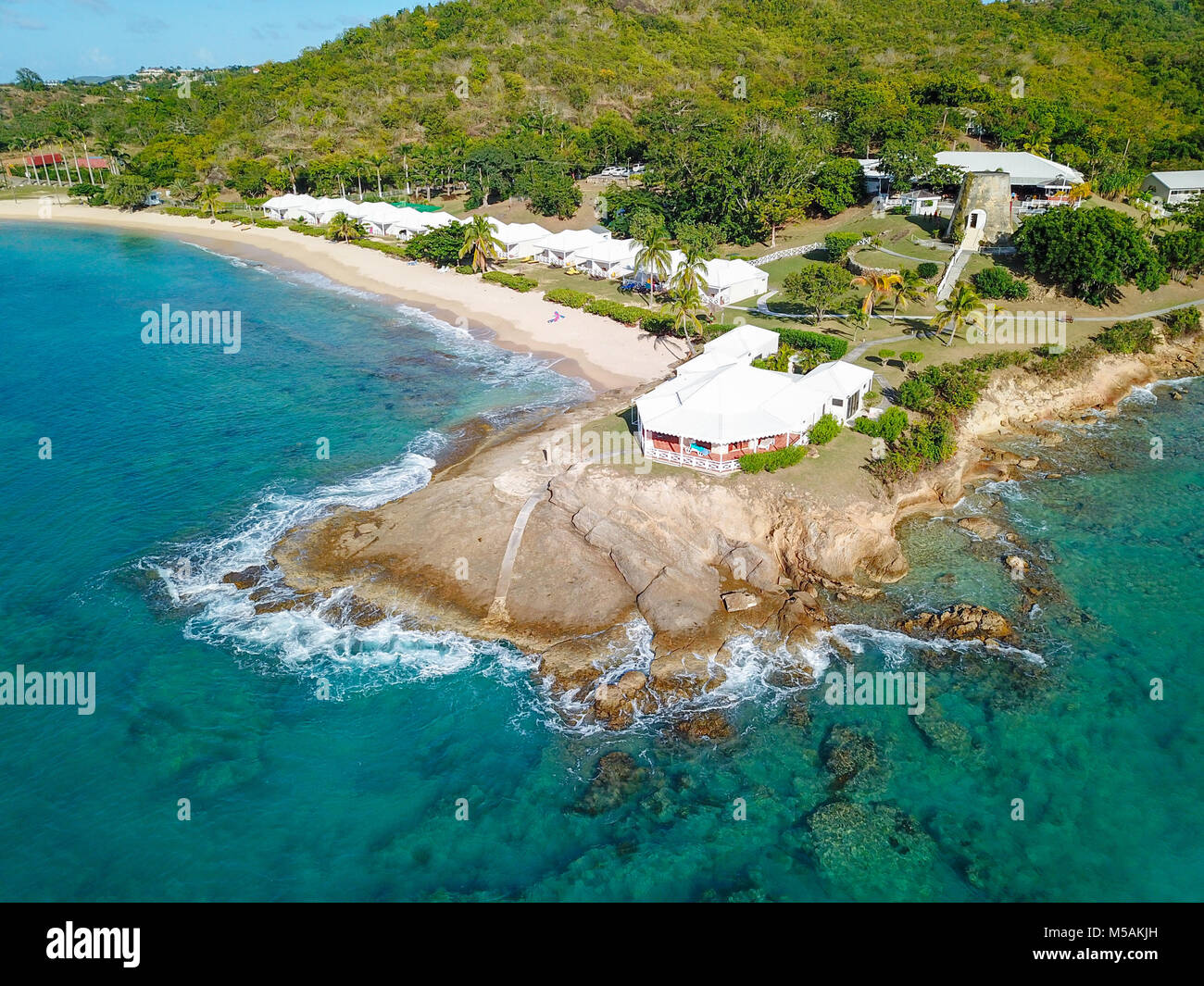 Hawksbill Beach Resort, Antigua Stock Photo - Alamy