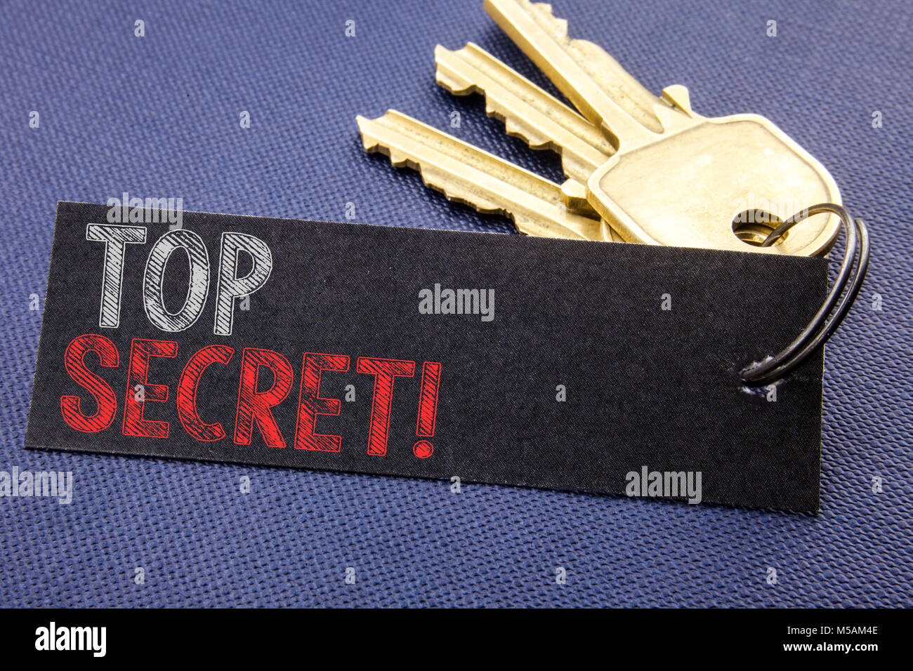 Handwritten text showing Top Secret. Business concept writing for ...