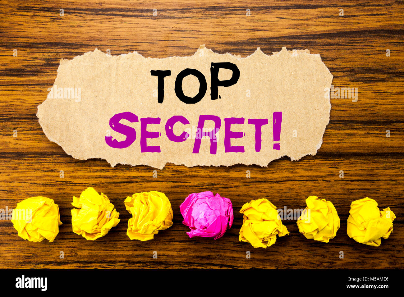 Handwriting text Top Secret. Concept for Military Top Secret Written on ...