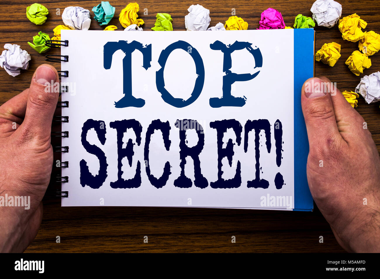 Writing text showing Top Secret. Business concept for Military Top ...