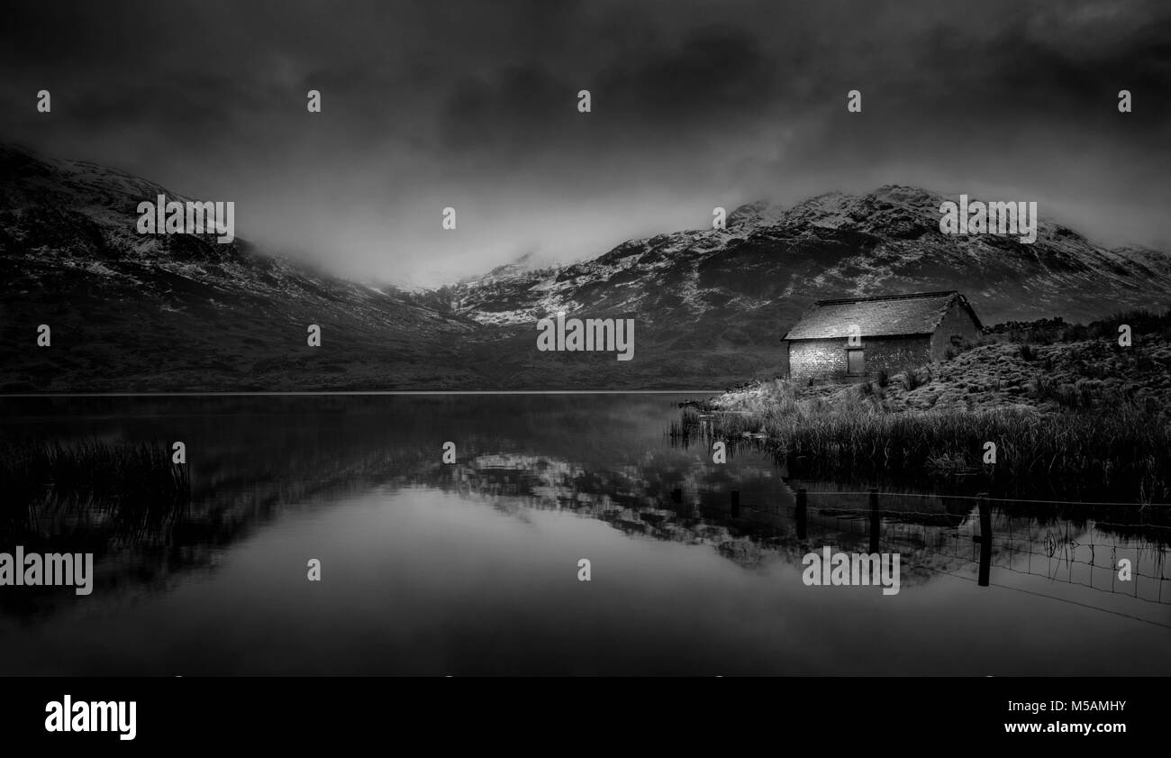 Loch arklet snow hi-res stock photography and images - Alamy