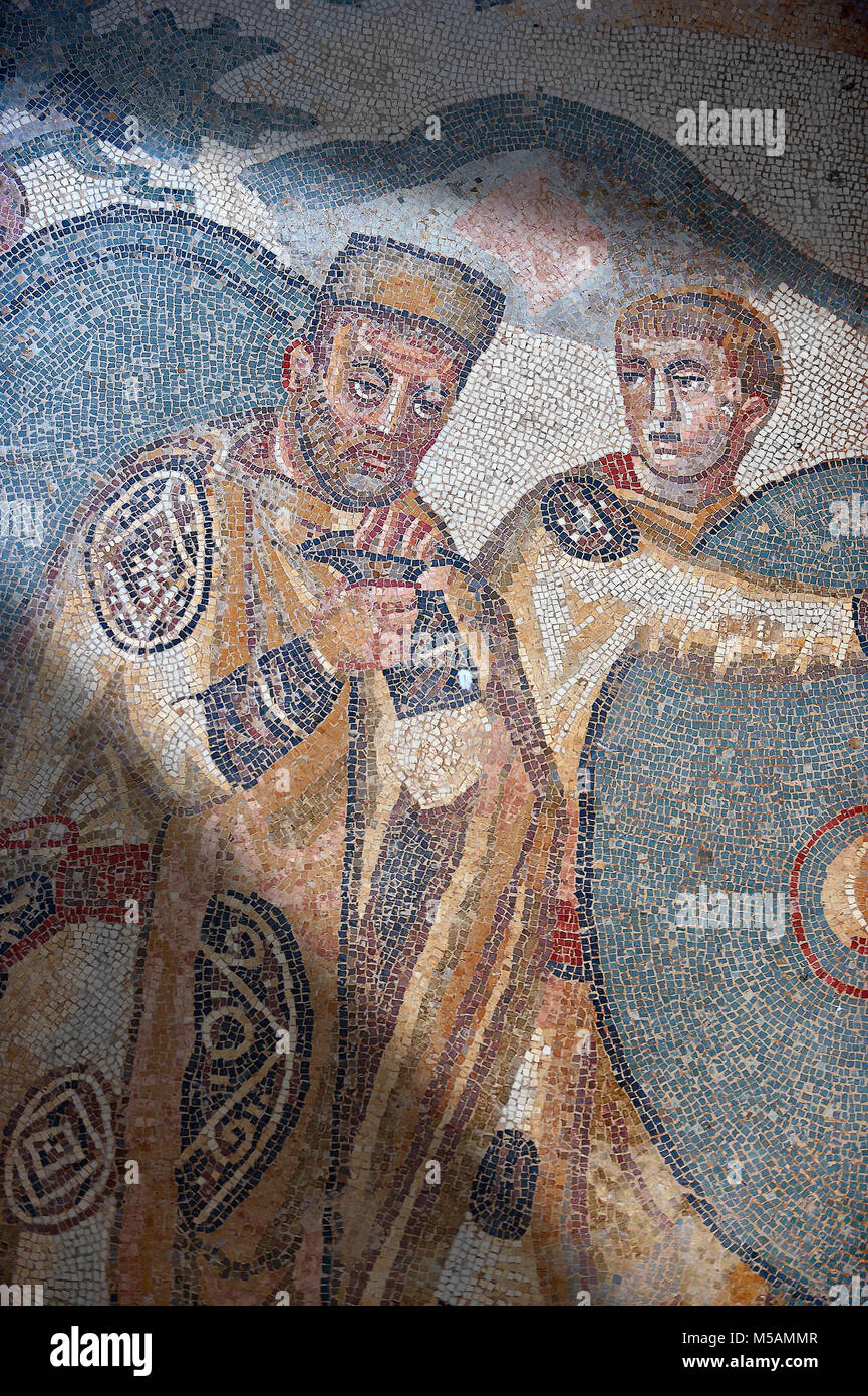 Mosiac of Emperor Maximianus from the Ambulatory of The Great Hunt ...