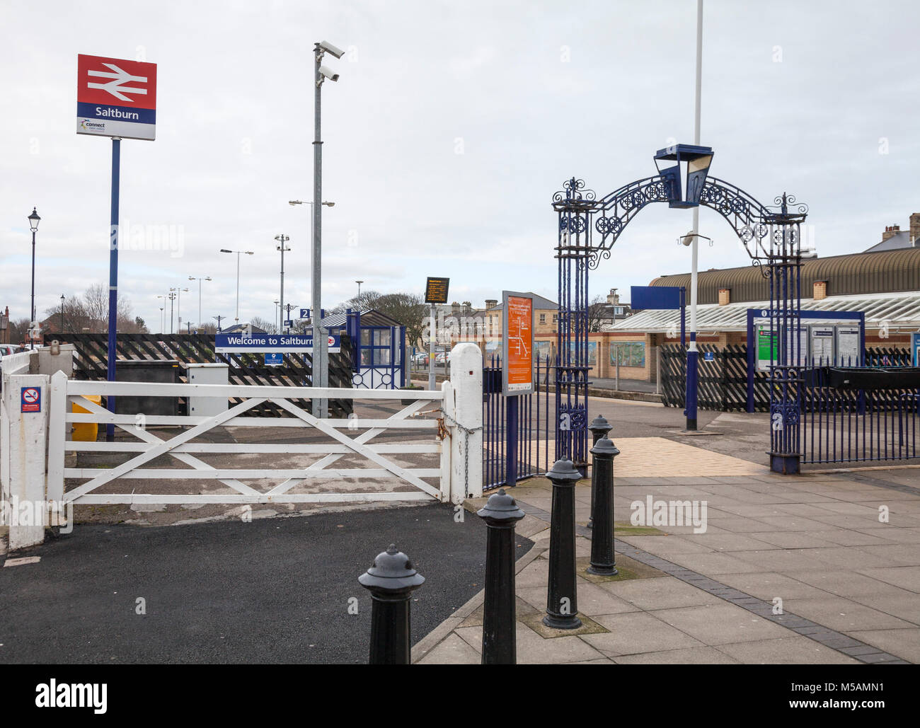 The railway station at Saltburn by the Sea,England,UK Stock Photo - Alamy