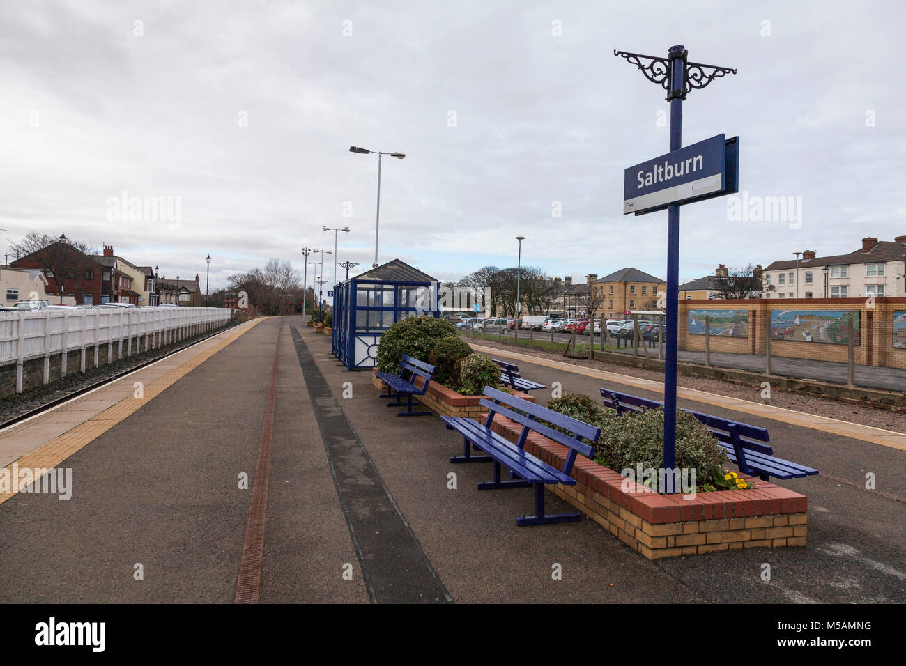 The railway station at Saltburn by the Sea,England,UK Stock Photo - Alamy