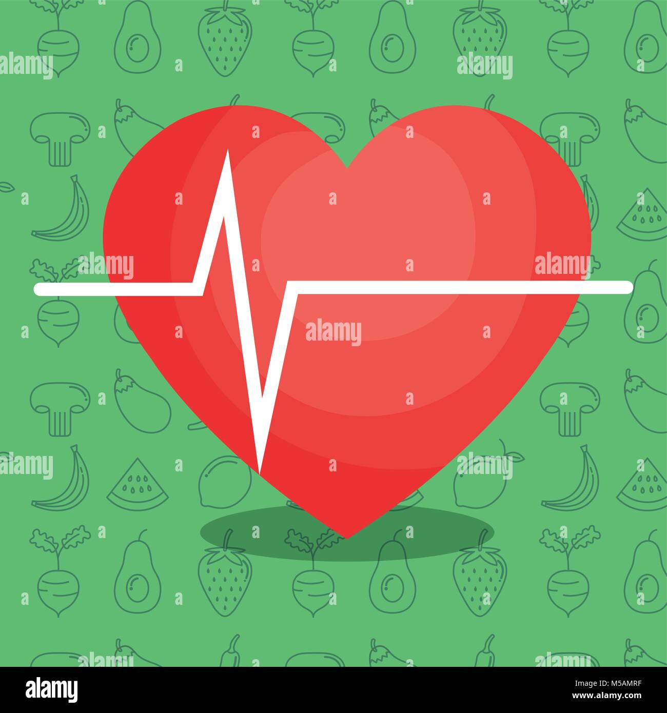 heart cardio healthy lifestyle Stock Vector Image & Art - Alamy