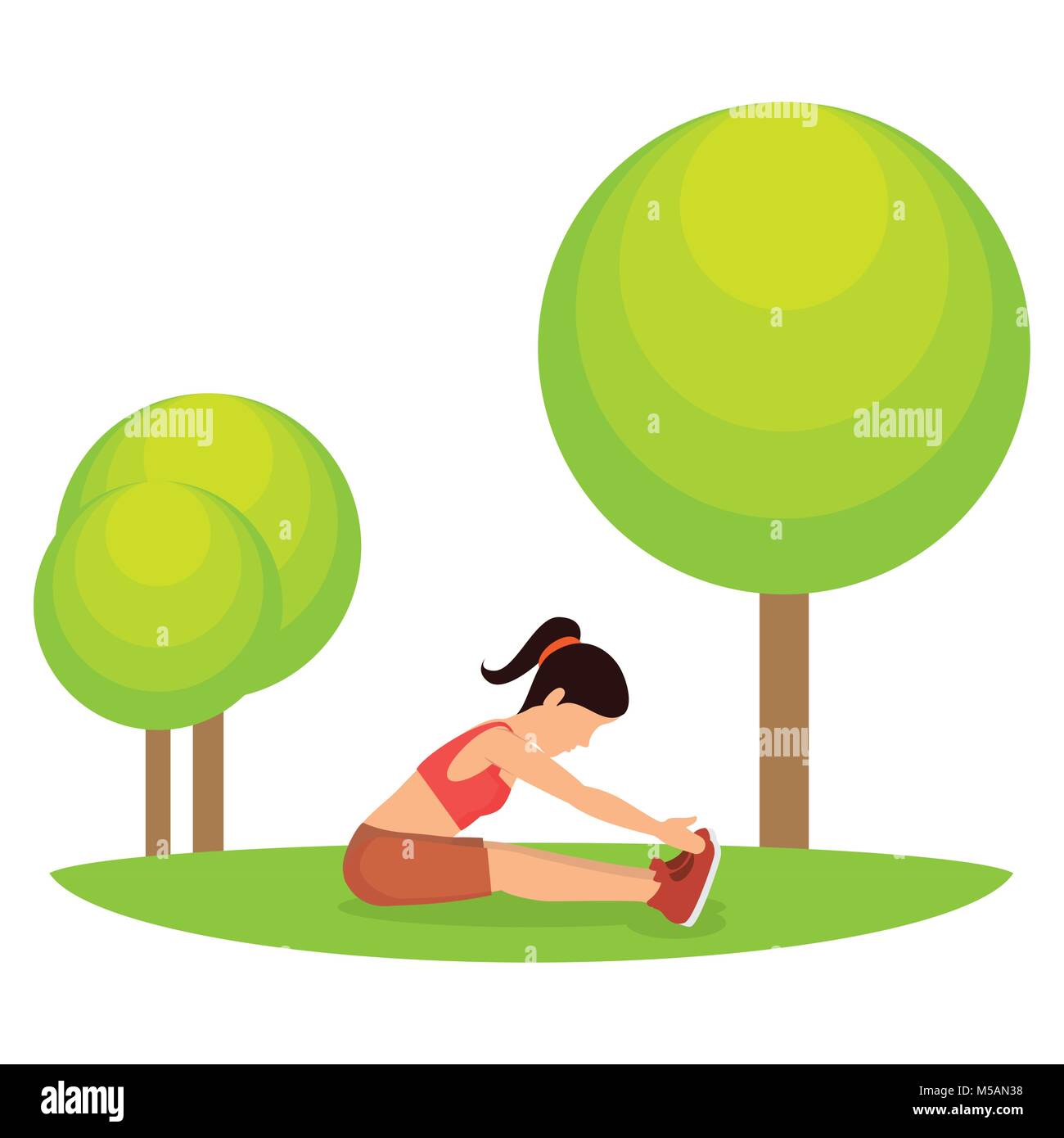 athlete female working out character Stock Vector Image & Art - Alamy