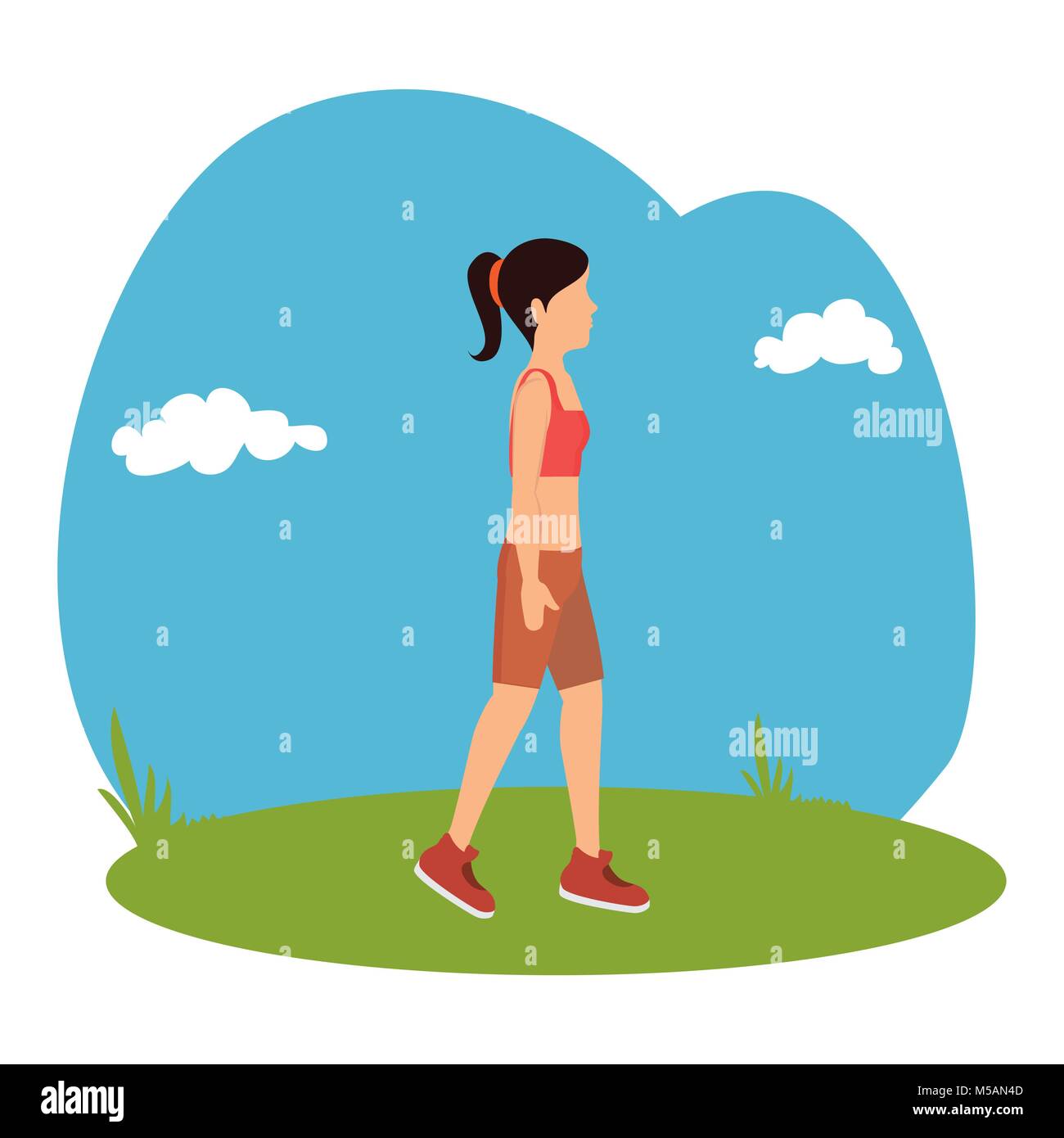 Exercise class working out Cut Out Stock Images & Pictures - Alamy