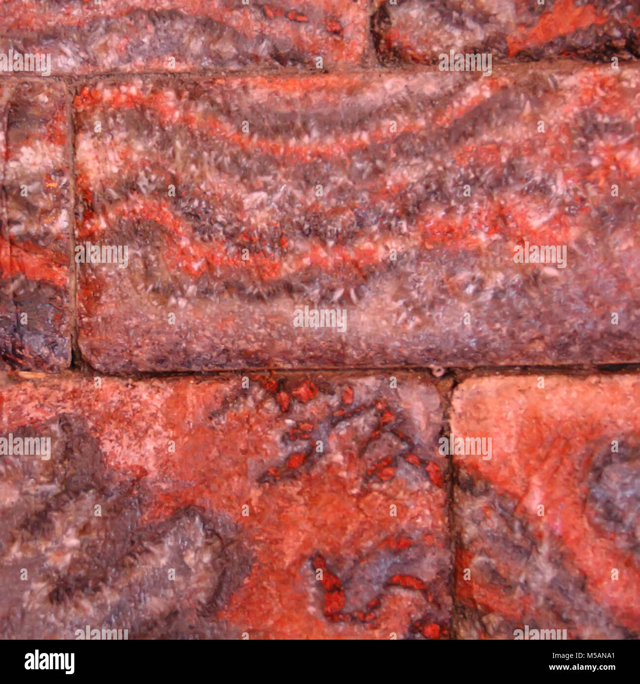 The image rarely red and colorful brick Stock Photo - Alamy