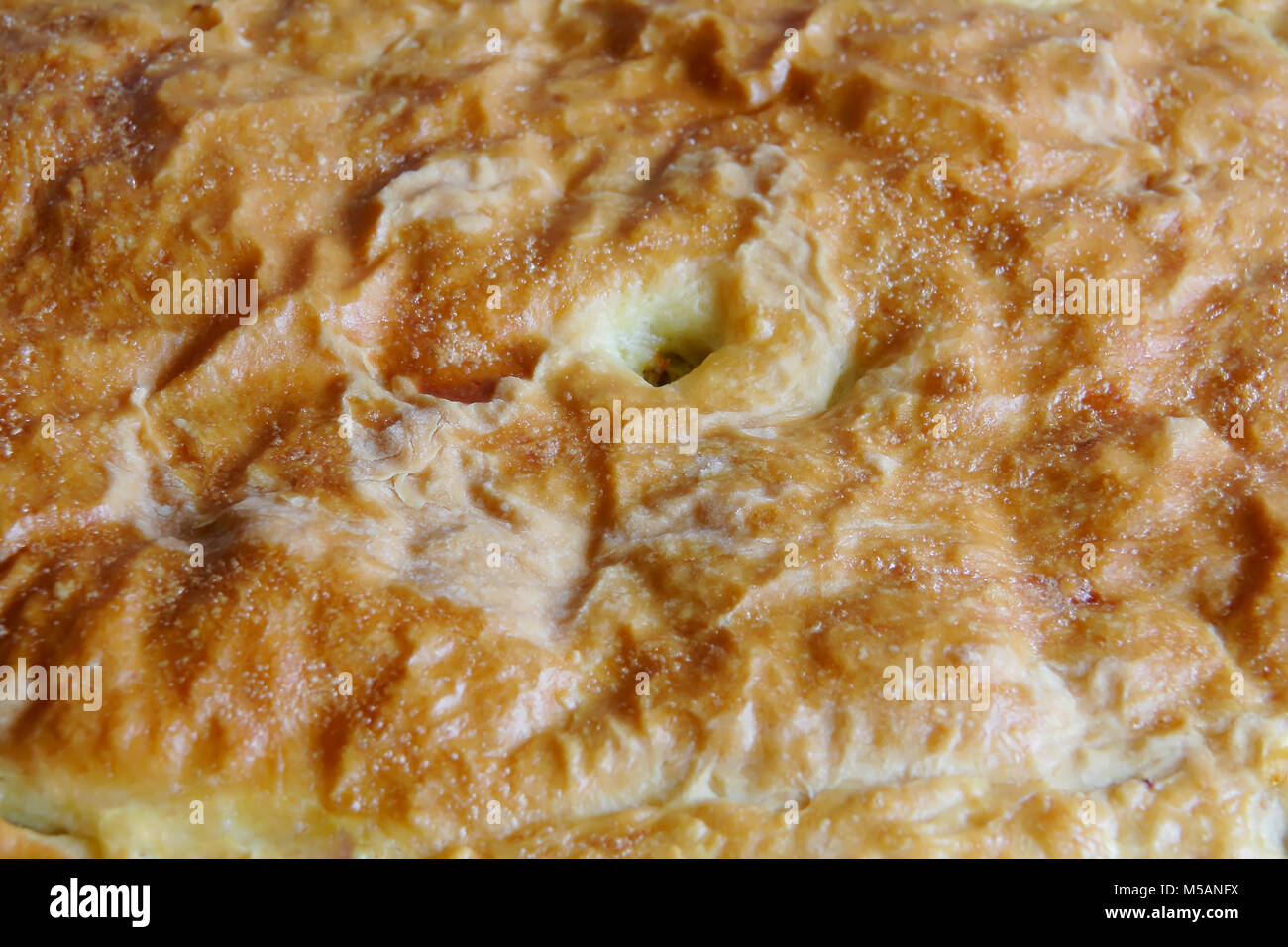 Image of Russian Traditional handmade ruddy pie Stock Photo - Alamy