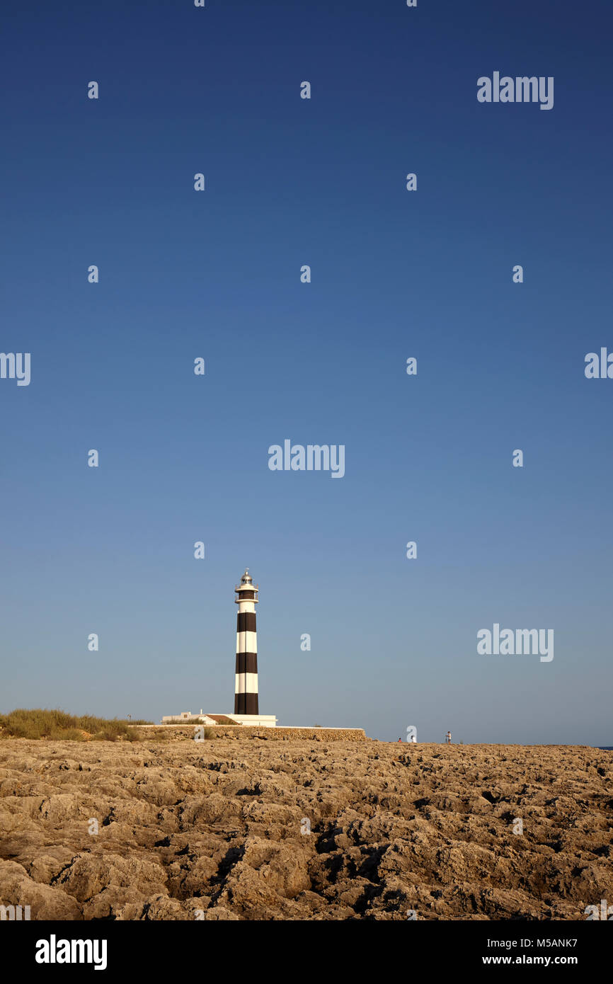 Cap d'Artrutx Lighthouse, located in the extreme south-western point of ...