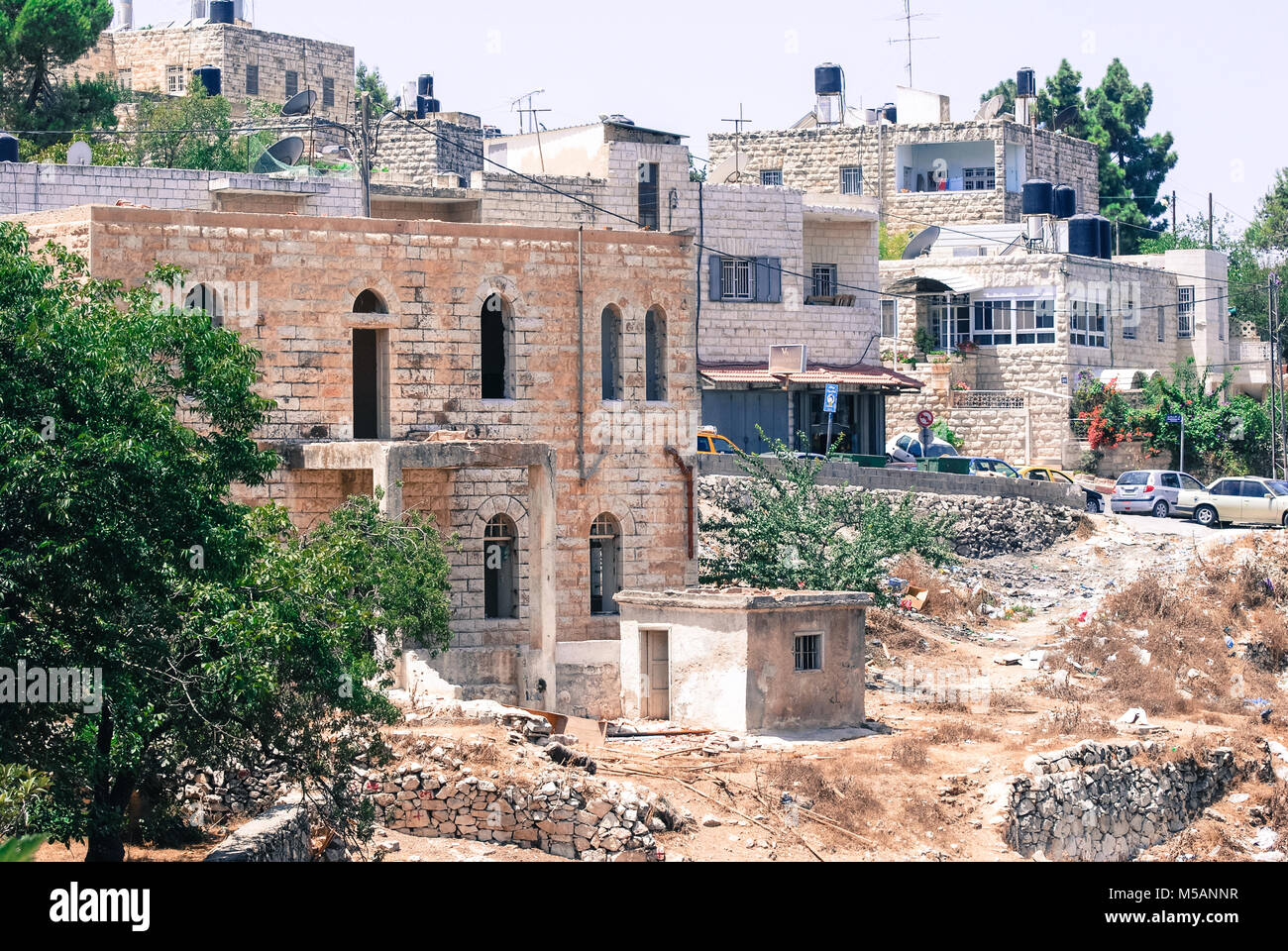 RAMALLAH, ISRAEL - AUGUST 07, 2010: Horizontal picture of old ...