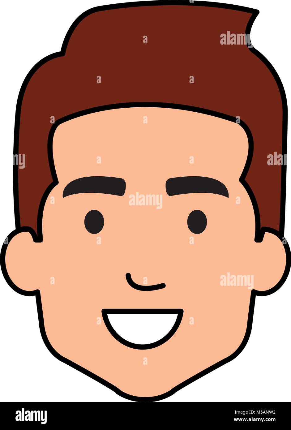 young man head avatar character Stock Vector Image & Art - Alamy
