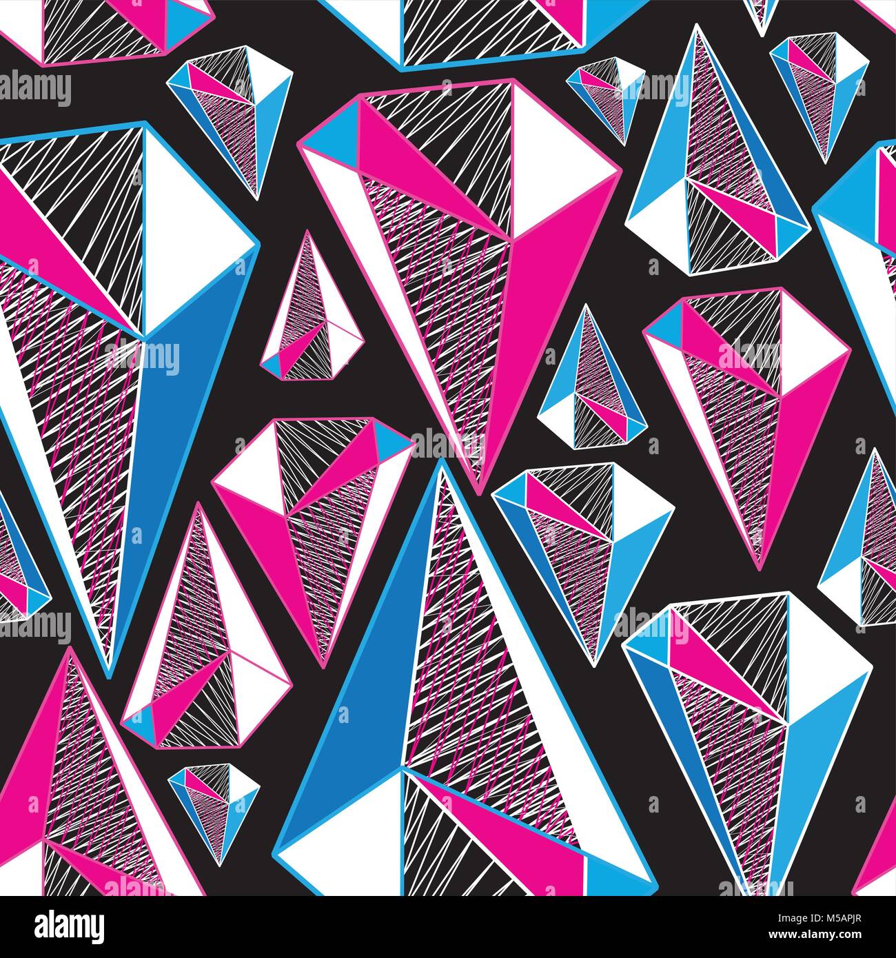 Seamless Geometric Pattern From Three Dimensional Triangular Figures