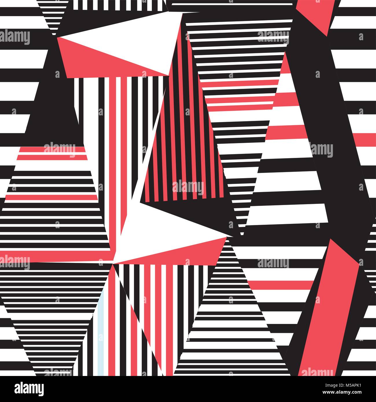 Seamless beautiful geometric pattern of different shapes Stock Vector ...