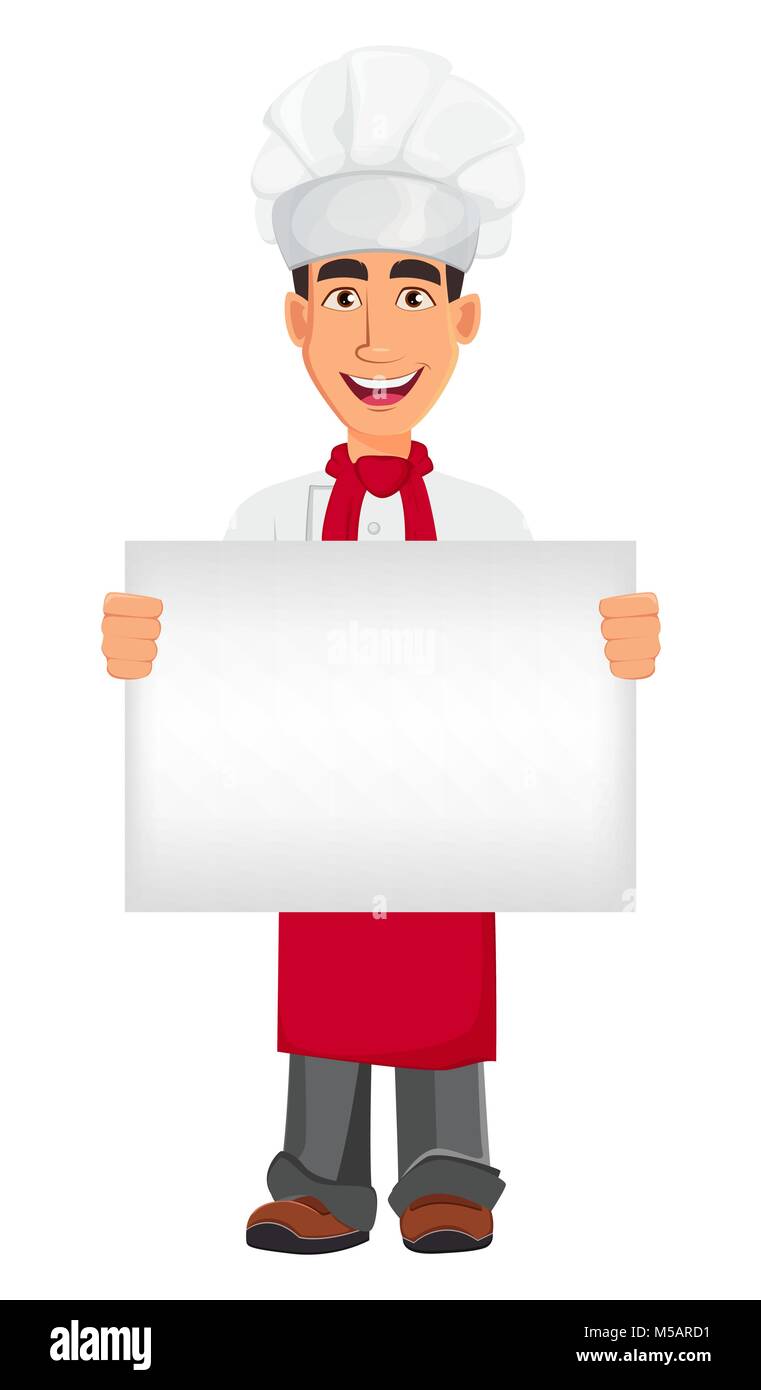 Cafe baker banner chef cartoon hi-res stock photography and images - Alamy