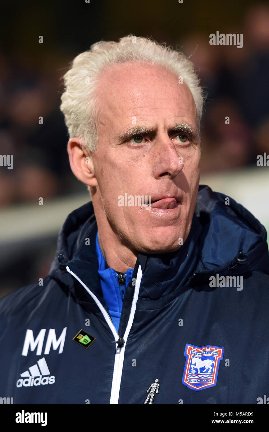 Ipswich town manager mick mccarthy sky bet championship match road hi ...