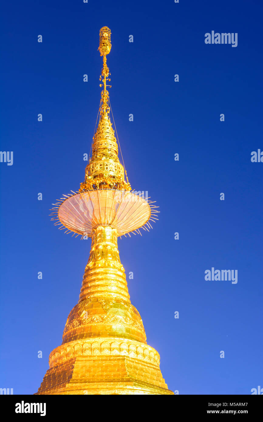 Kyaikto: mount Kyaiktiyo Pagoda (Golden Rock), , Mon State, Myanmar ...