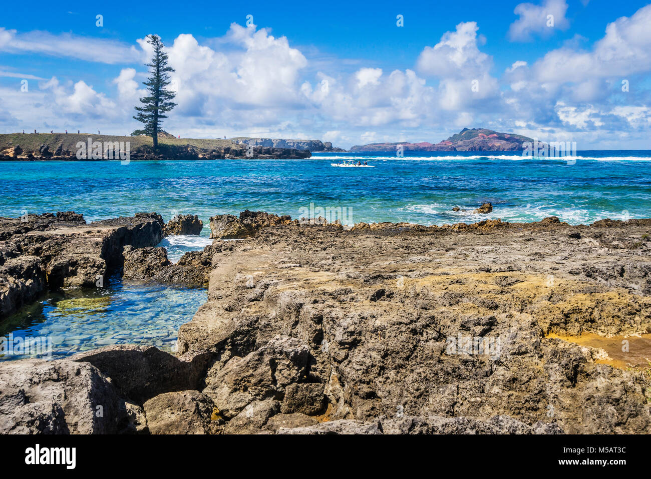 Norfolk Island, Australian external territory, view of Point Hunter and ...