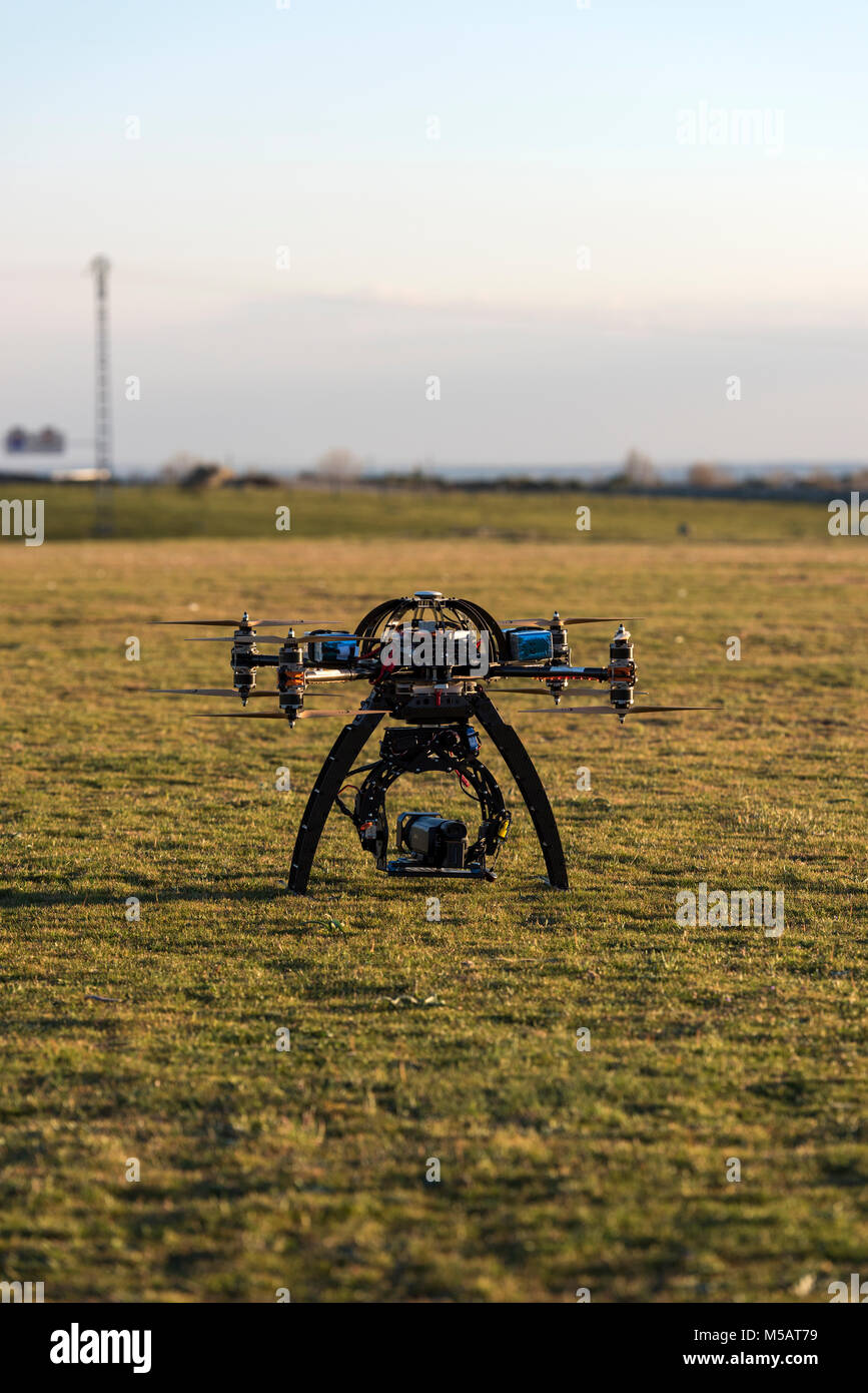 Cinema drone ready for take-off Stock Photo - Alamy