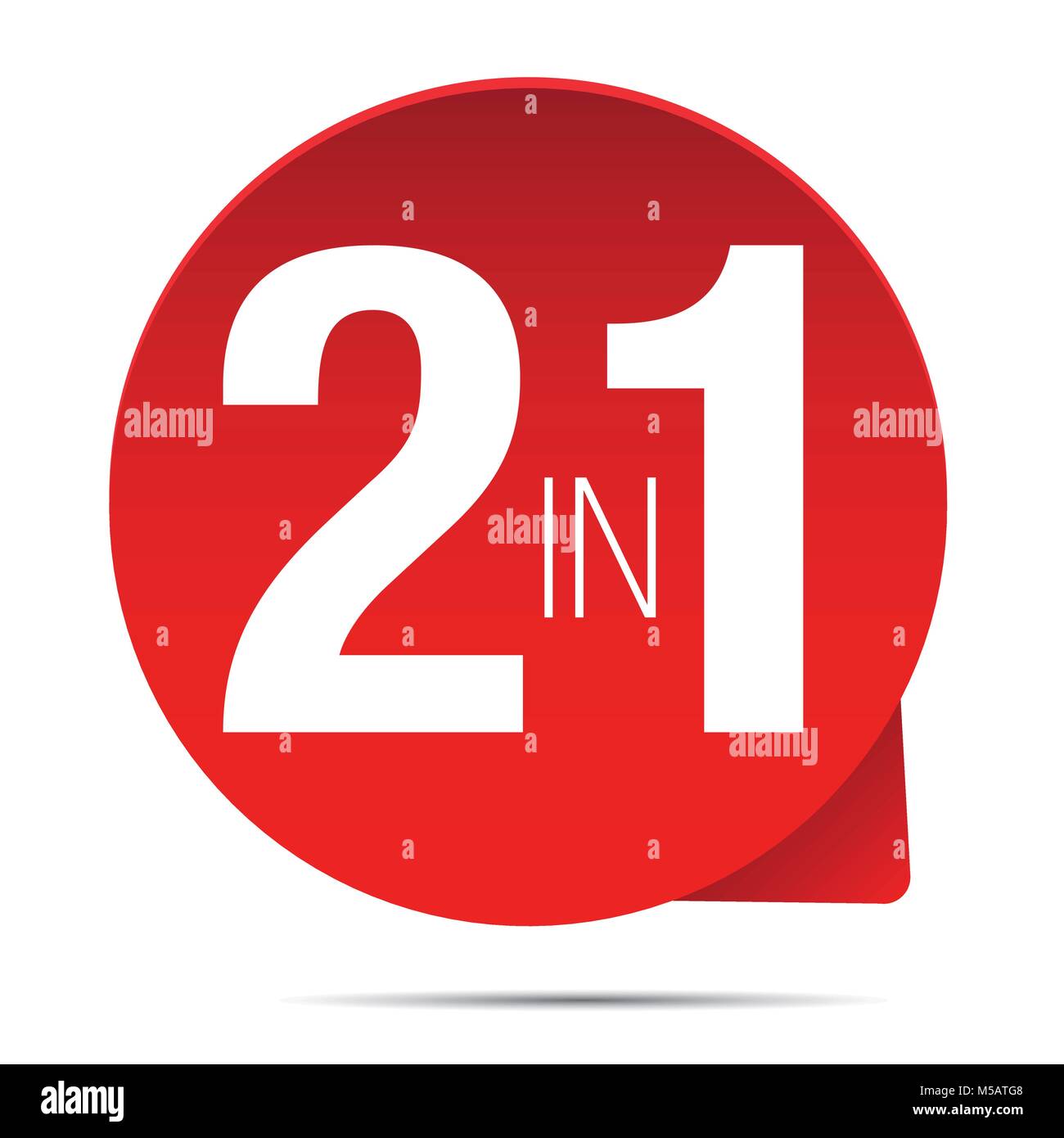 Red badge, 1 Stock Vector Images - Alamy