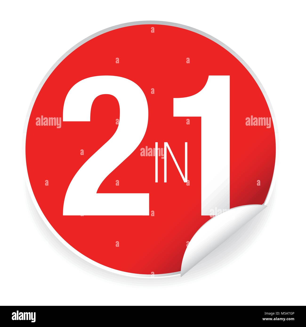 Red badge, 1 Stock Vector Images - Alamy