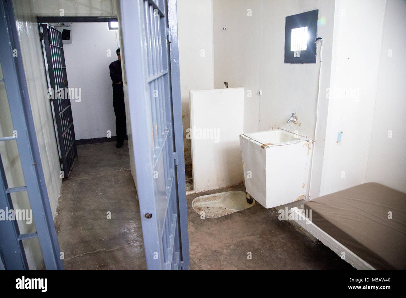 A view of Joaquin "El Chapo" Guzman's cell in Altiplano prison, where he escaped from, near ...