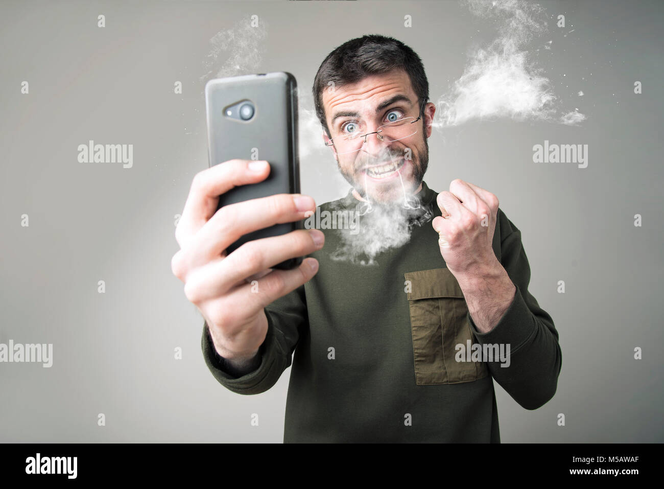 Angry furious mad rage stressed hi-res stock photography and images - Alamy