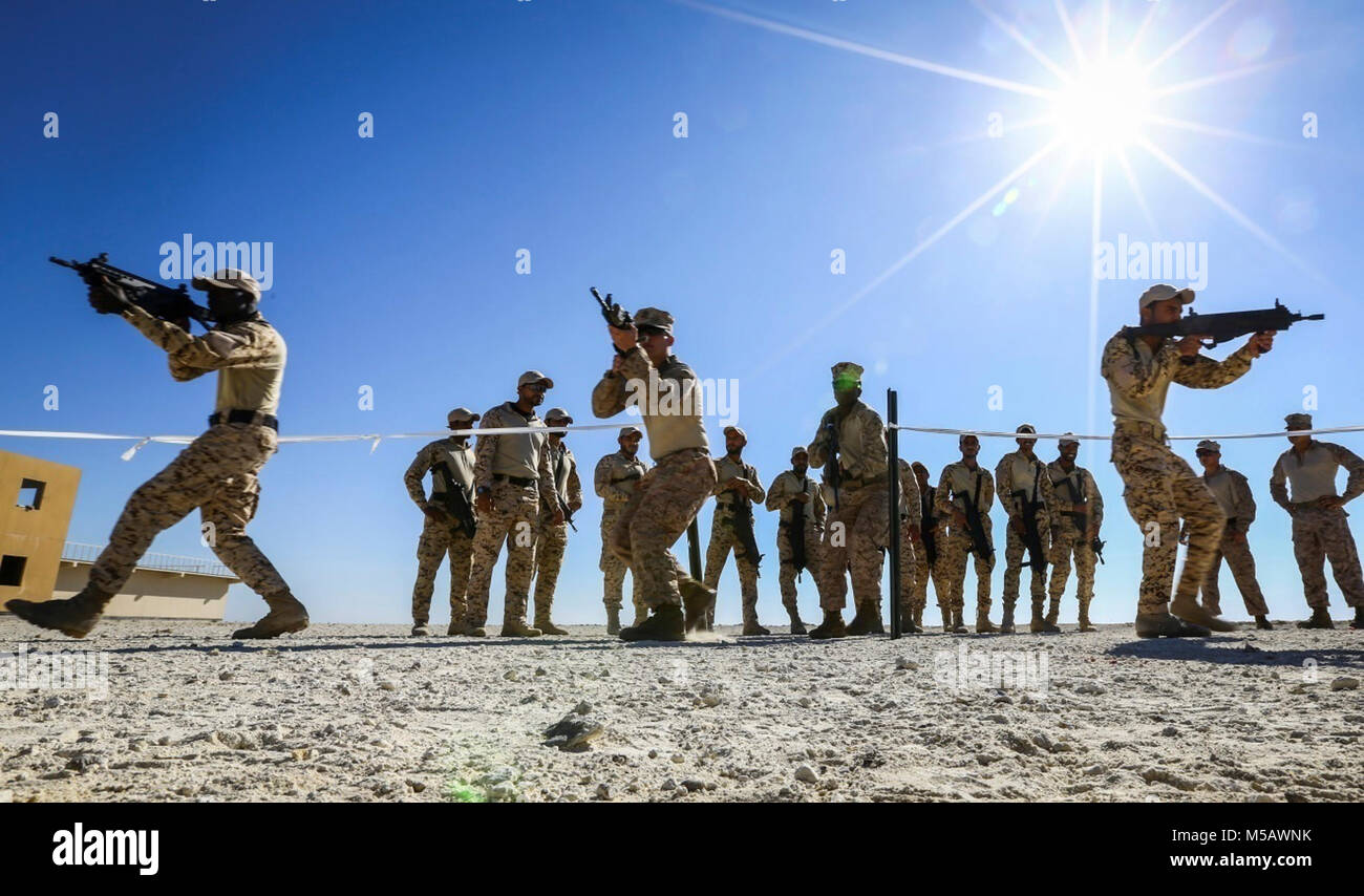 BAHRAIN (Jan. 14, 2018) U.S. Marine Corps riflemen attached to Fleet ...