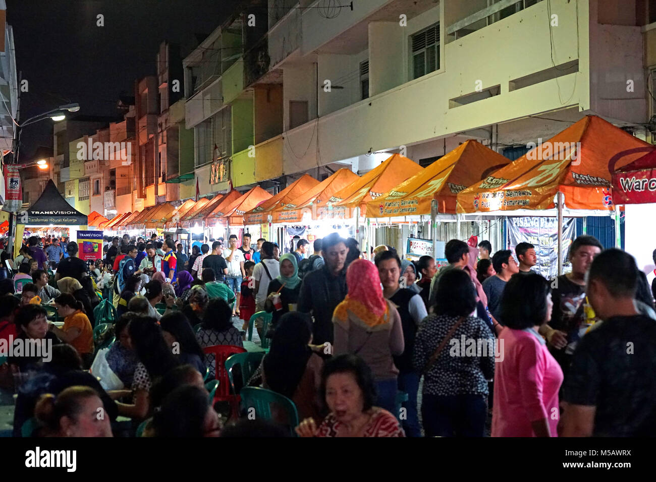 Semawis Night Market, Semarang, Central Java, Indonesia Stock Photo - Alamy