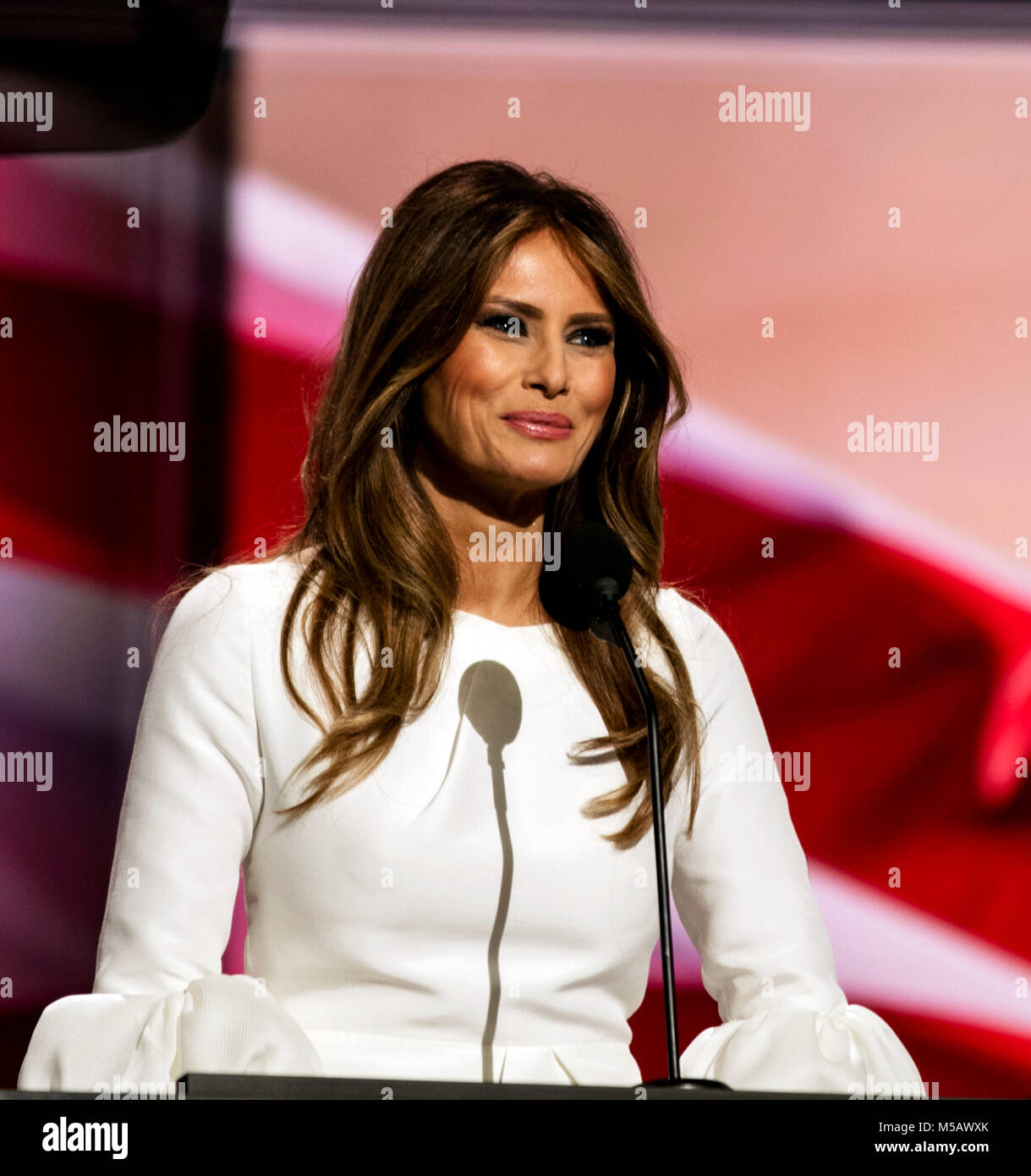 Cleveland Ohio, USA, 18th July, 2016 Future First Lady Melania Trump ...
