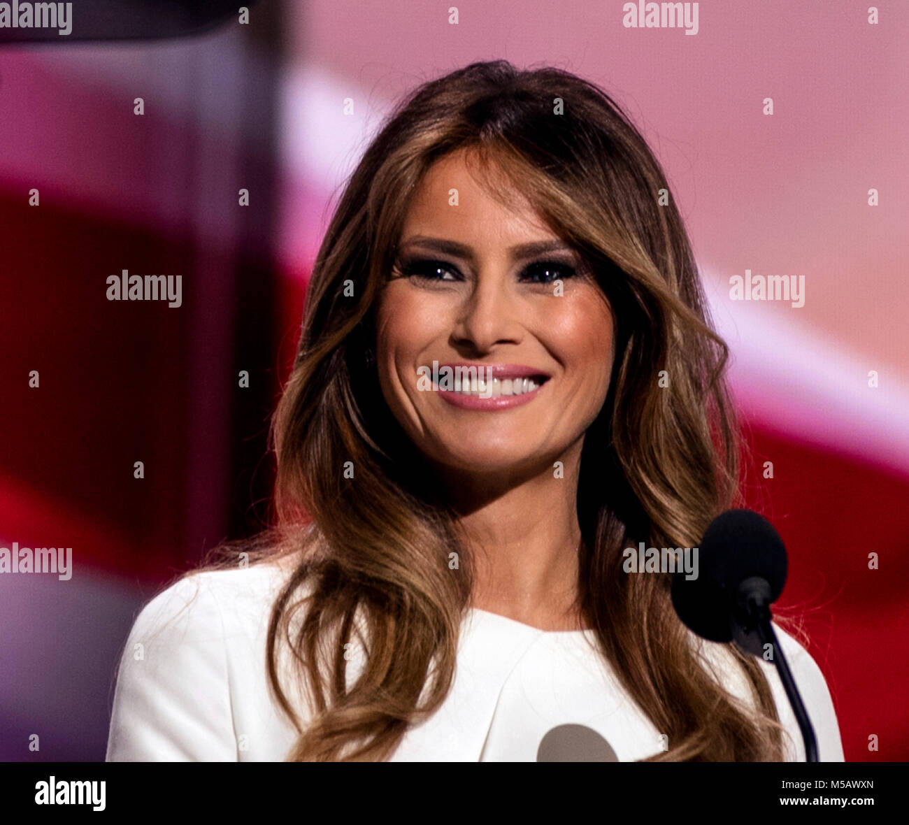 Cleveland Ohio, USA, 18th July, 2016 Future First Lady Melania Trump ...