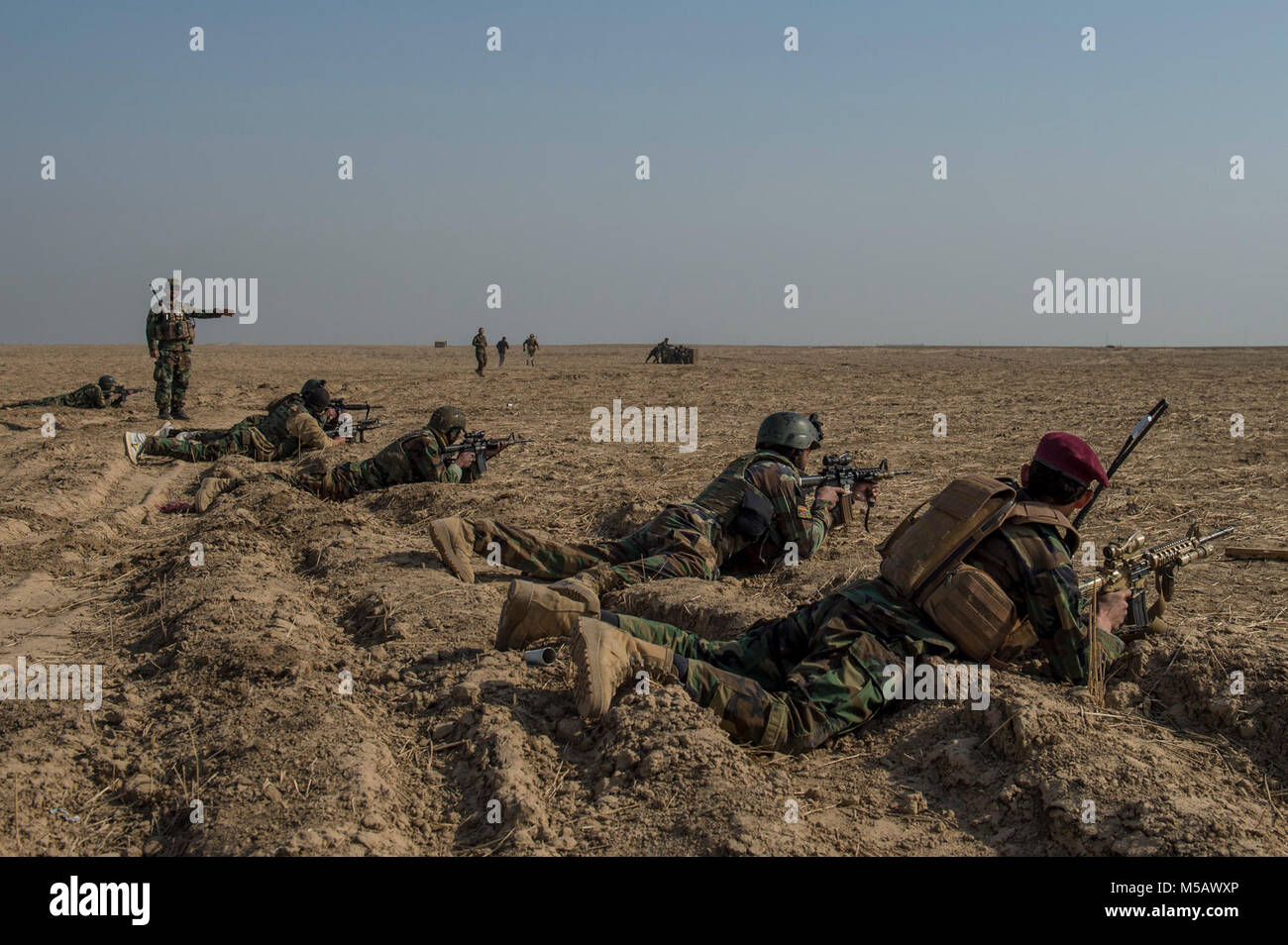 Afghan National Army Commandos conduct weapons training, Feb. 10, 2018 ...