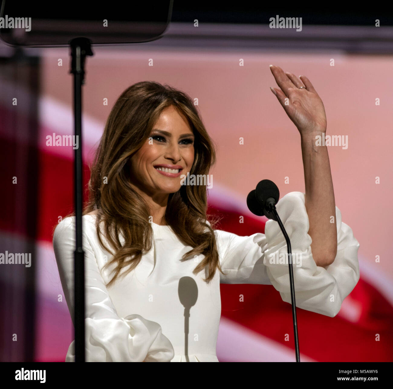 Cleveland Ohio, USA, 18th July, 2016 Future First Lady Melania Trump ...
