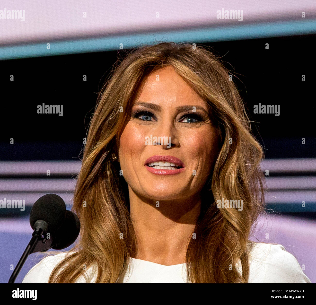 Cleveland Ohio, USA, 18th July, 2016 Future First Lady Melania Trump ...