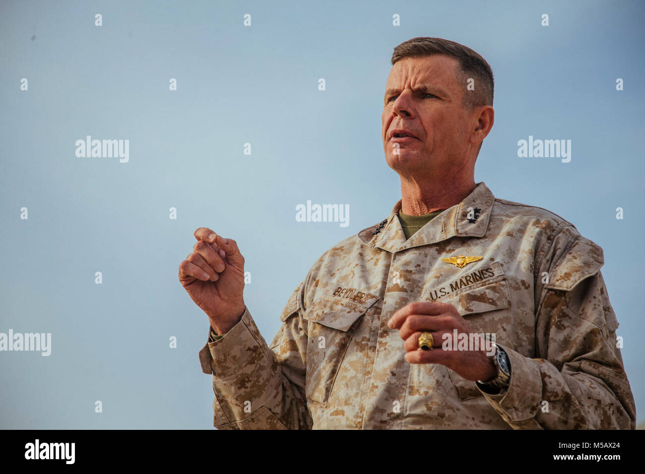 U.S. Marine Lt. Gen. William D. Beydler, commanding general of Marine ...
