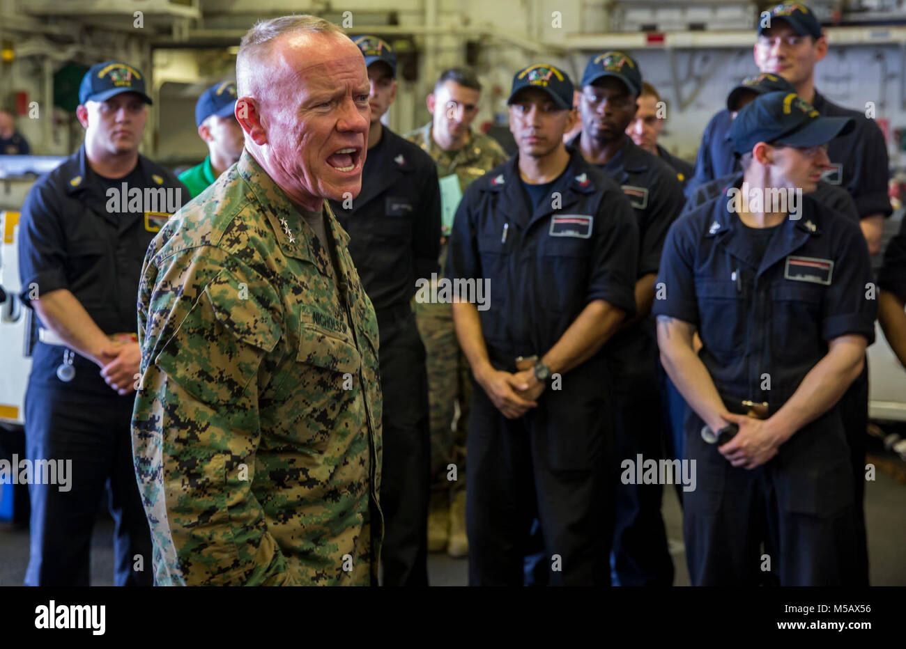 U.S. Marine Lt. Gen. Lawrence Nicholson, Commanding General of 3rd ...
