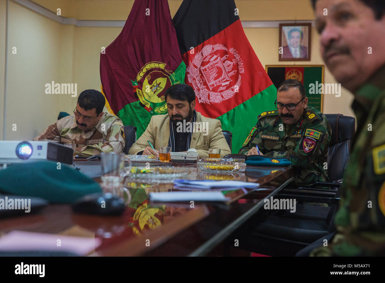 Brig. Gen. Dawood Tarakhil, commanding general of the 505th Zone Afghan ...