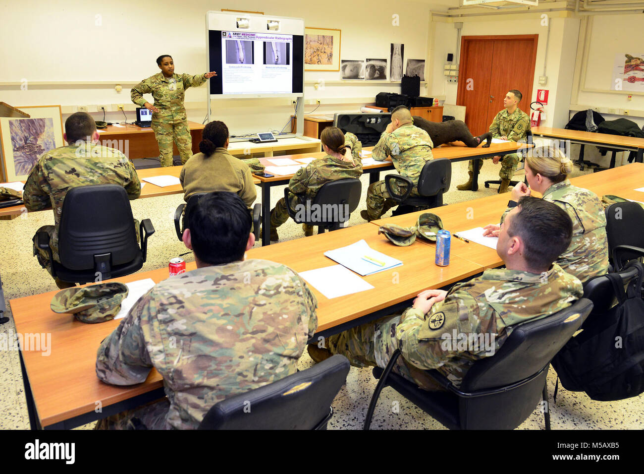 U.S. Army Sgt. Kabryna E. Wordlaw, animal care NCO from Air Force Base ...